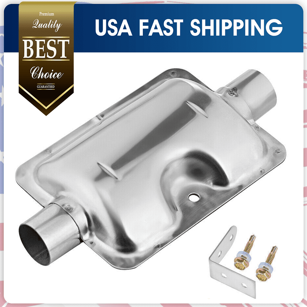 Steel Exhaust Muffler Pipe Silencer System For Air Diesel Parking ...