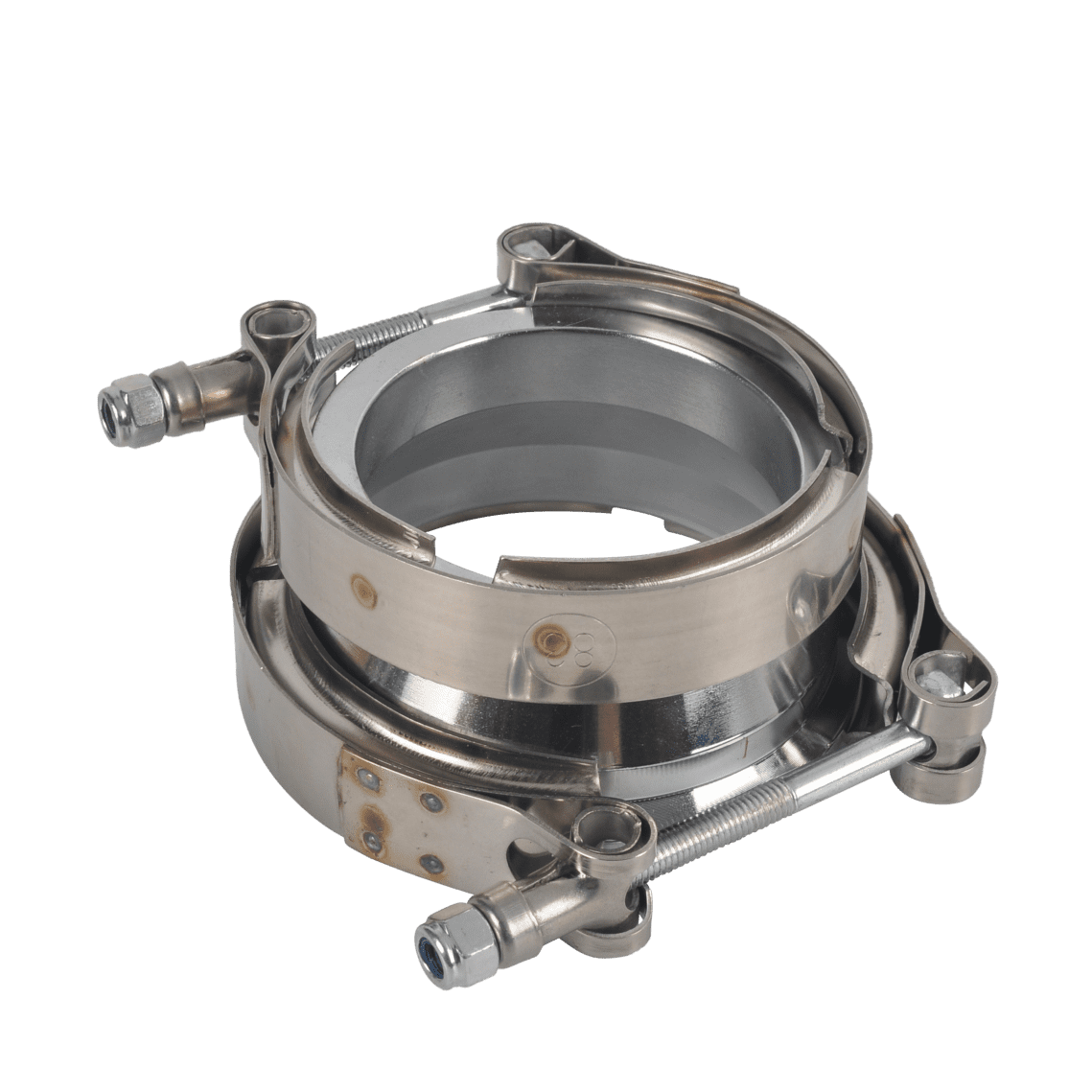 Steel Exhaust V-band Clamp Adapter Reducer Flange Kit ID 2.5" to ID 3 ...