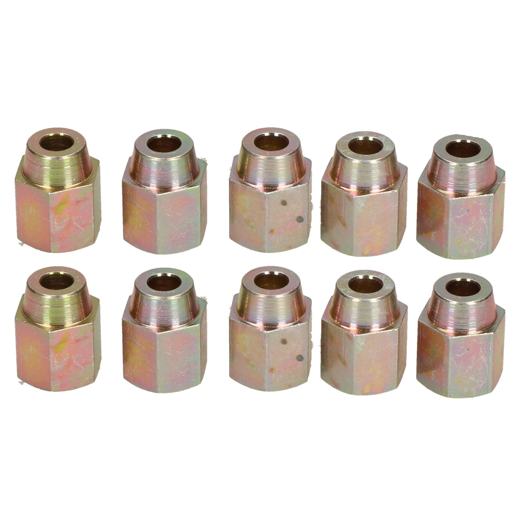 Steel Female Brake Pipe Union Fittings 12mm x 1mm for 1/4" 6mm Brake ...