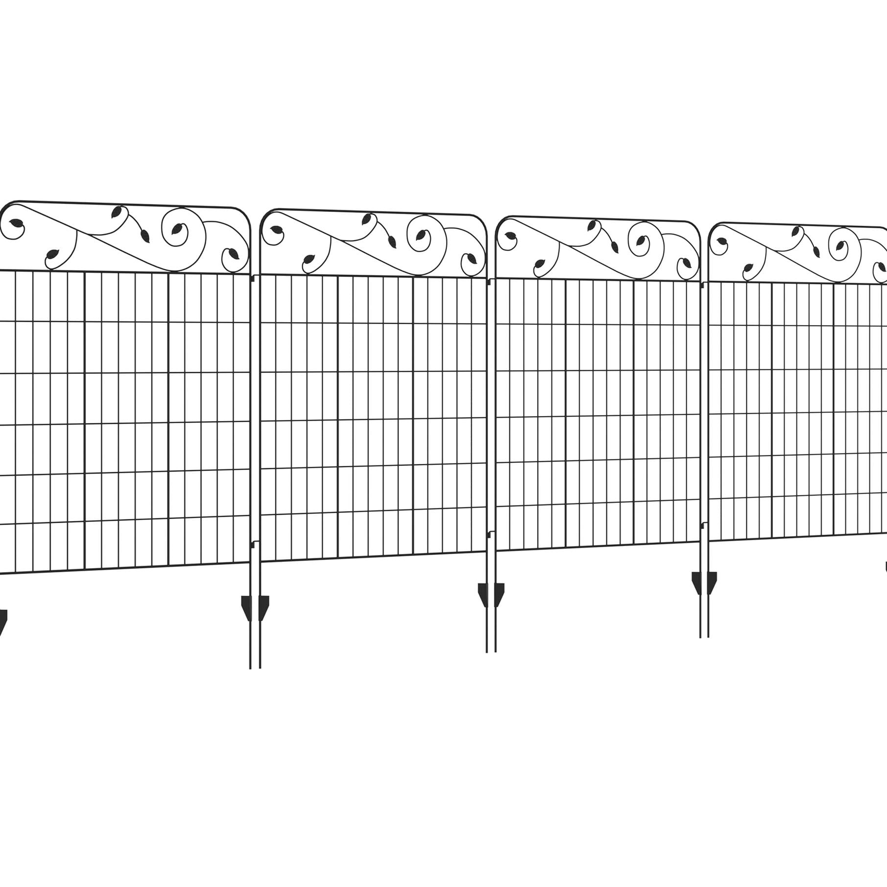 Steel Fence Panels - No Tools Needed - Flower Bed Edging - Customizable ...