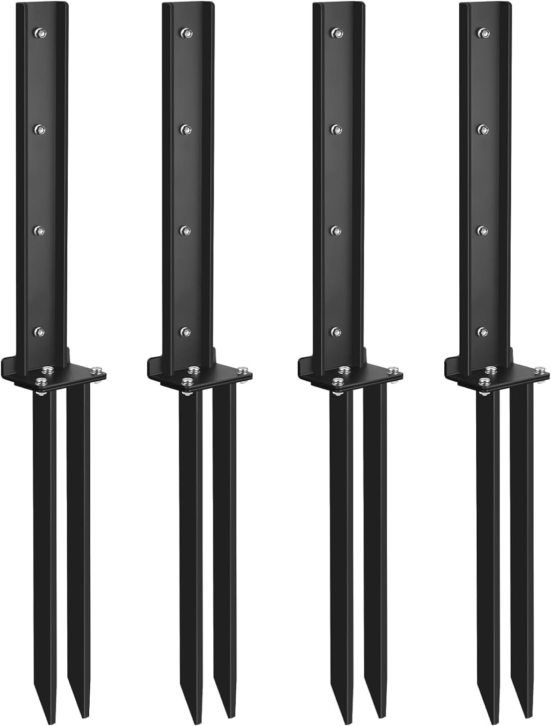 Steel Fence Post Repair Stakes with Ground Anchor Spike for Supporting ...