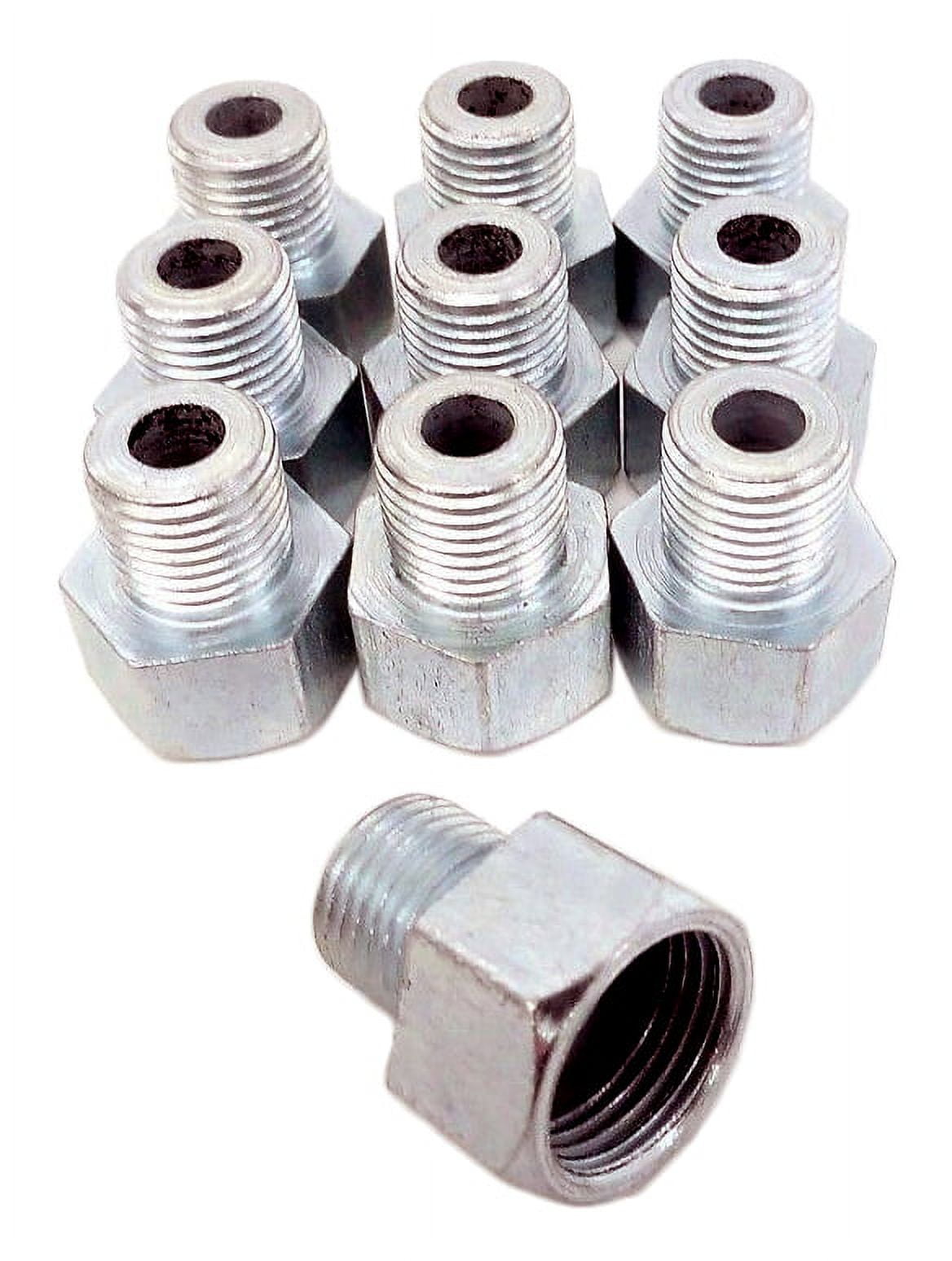 Steel Fitting Coupler Female 7/16 Inverted Flare Male End 10mm x 1.00 ...