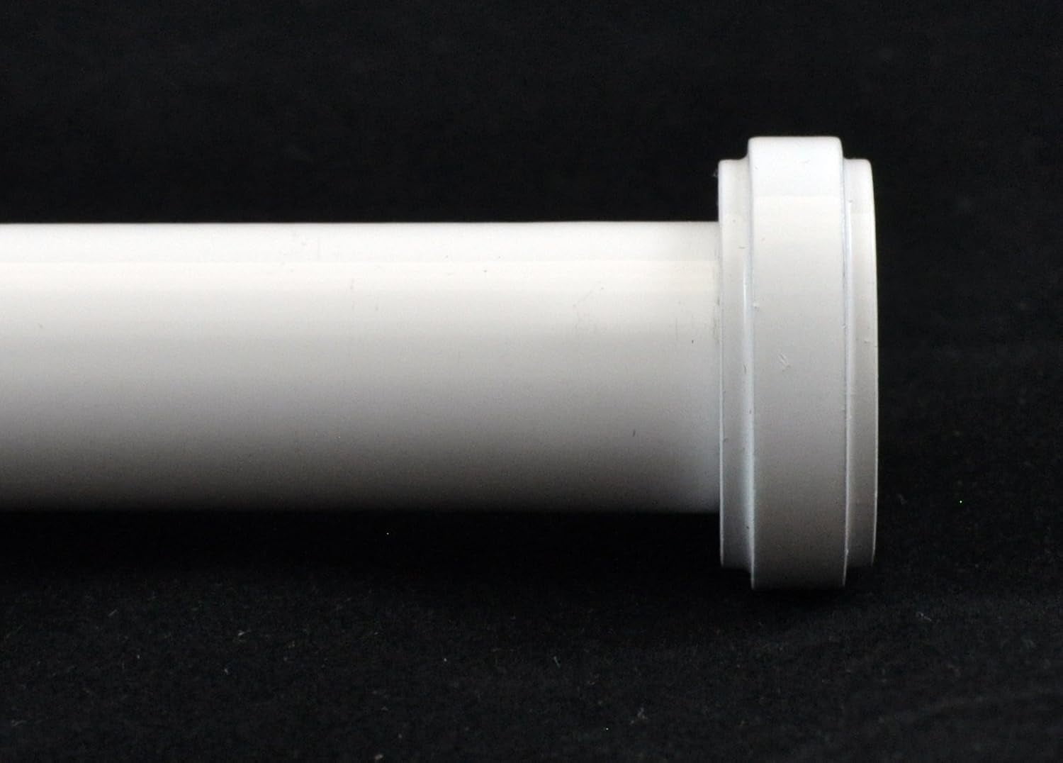 Steel Flat Button Window Drapery Curtain Rod, 3/4-inch Diameter, Glossy ...