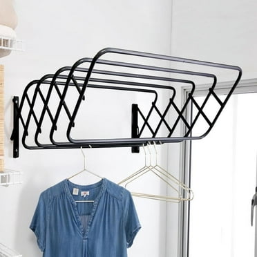 Free Shipping! Danya B. Folding Wall Mounted Drying Rack - White ...