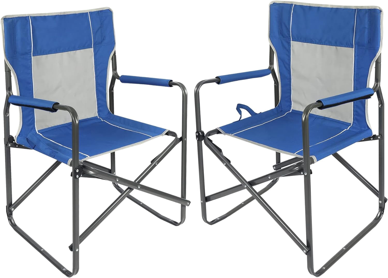 Steel Folding Director Chairs for Adults Heavy Duty, Portable ...