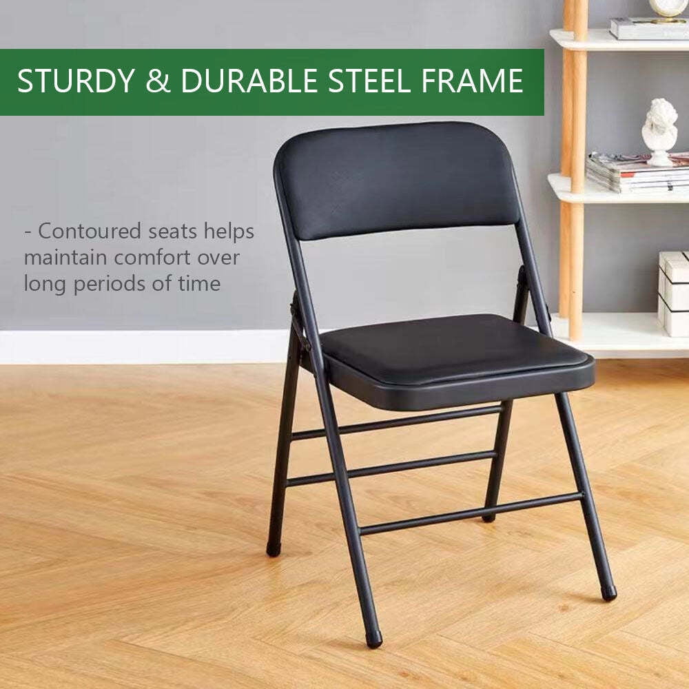 Steel Frame Foam Padded Folding Versatile Chair(2 Pack) - Walmart.com