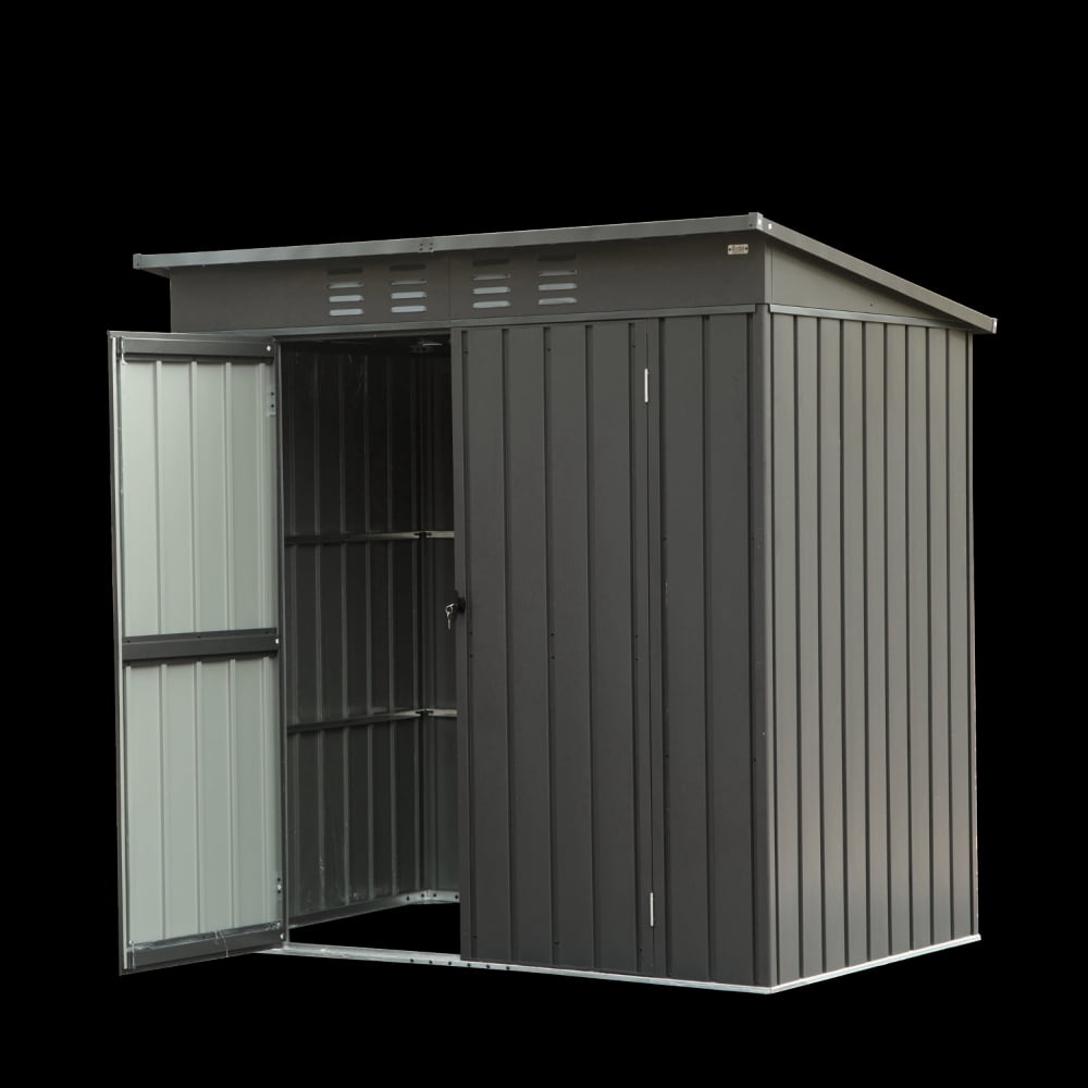 Steel Frame Lockable Tool Storage Shed Secure Outdoor Garden Room ...