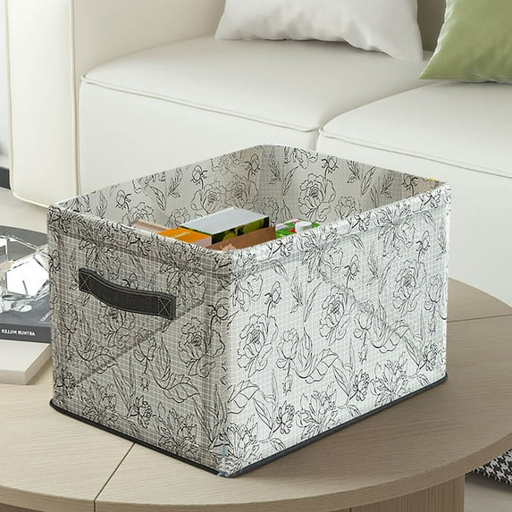 Steel Frame Storage Basket - Foldable Mesh Organizer Box for Desktop ...