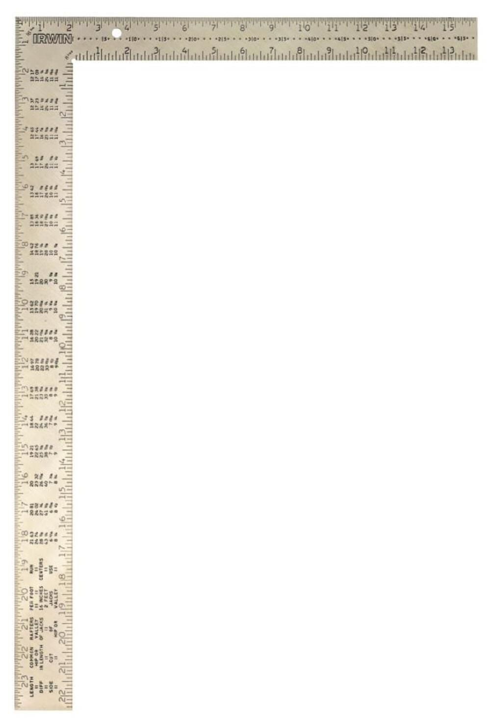 Irwin Steel Framing Square 16 In. X 24 In. - Walmart.com