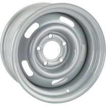 American Muscle 15x10 55 Rally Silver Wheel 5x5 (-32mm) Powder Coated ...