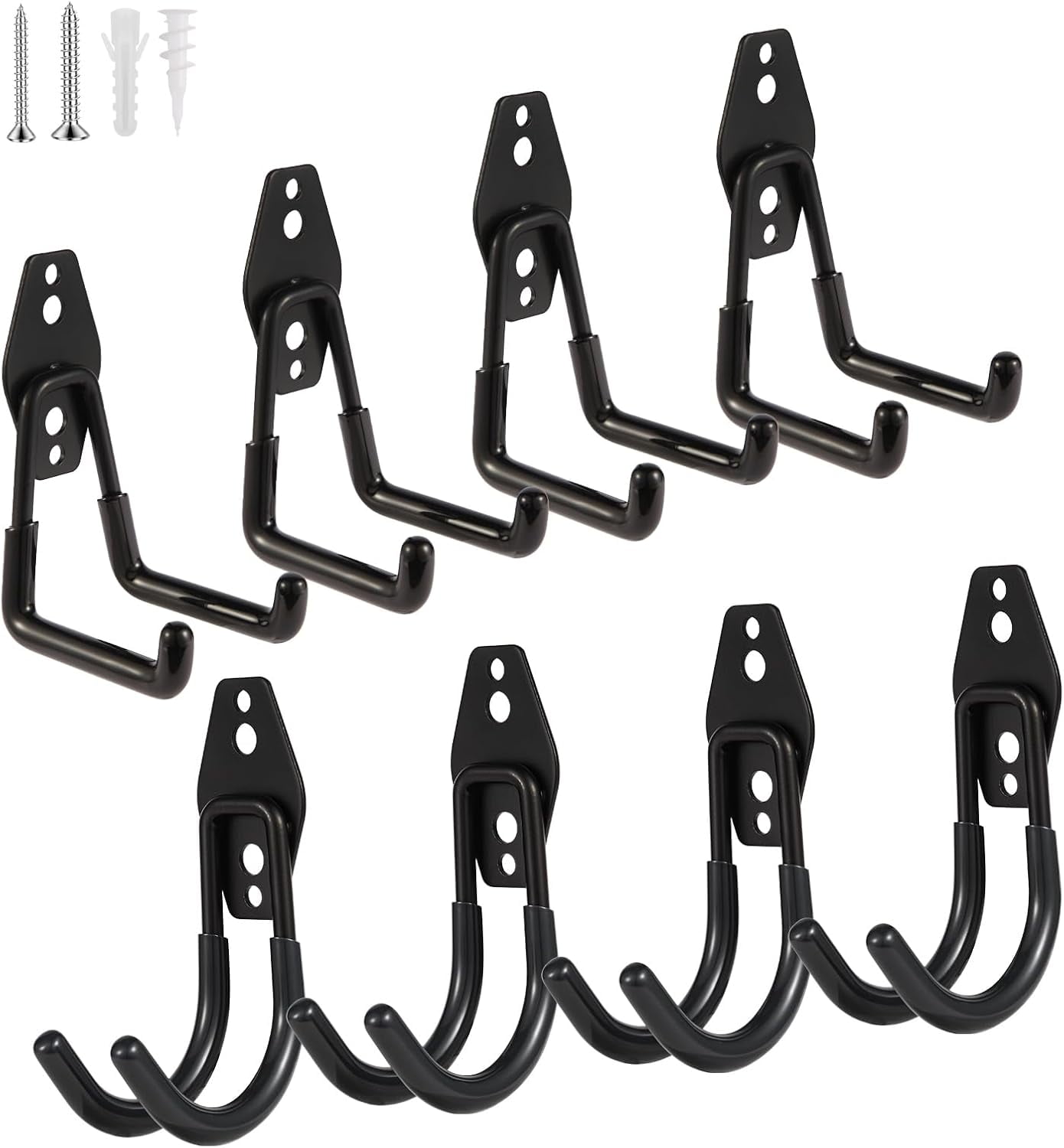 Steel Gara Hooks Wall Tool Organizer, 8 Pack Gara Stora Hook Heavy Duty ...