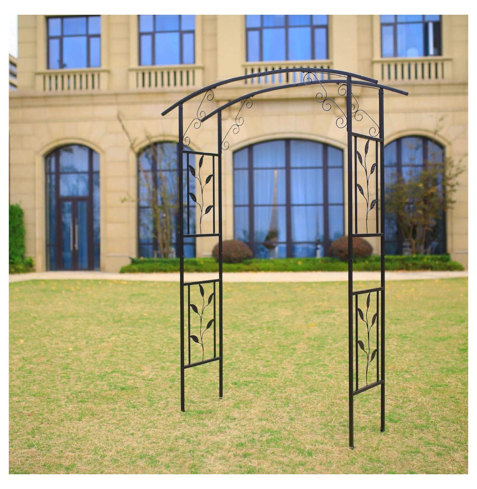 Steel Garden Arch, 6'10" High x 4'11" Wide, Garden Arbor for Various ...