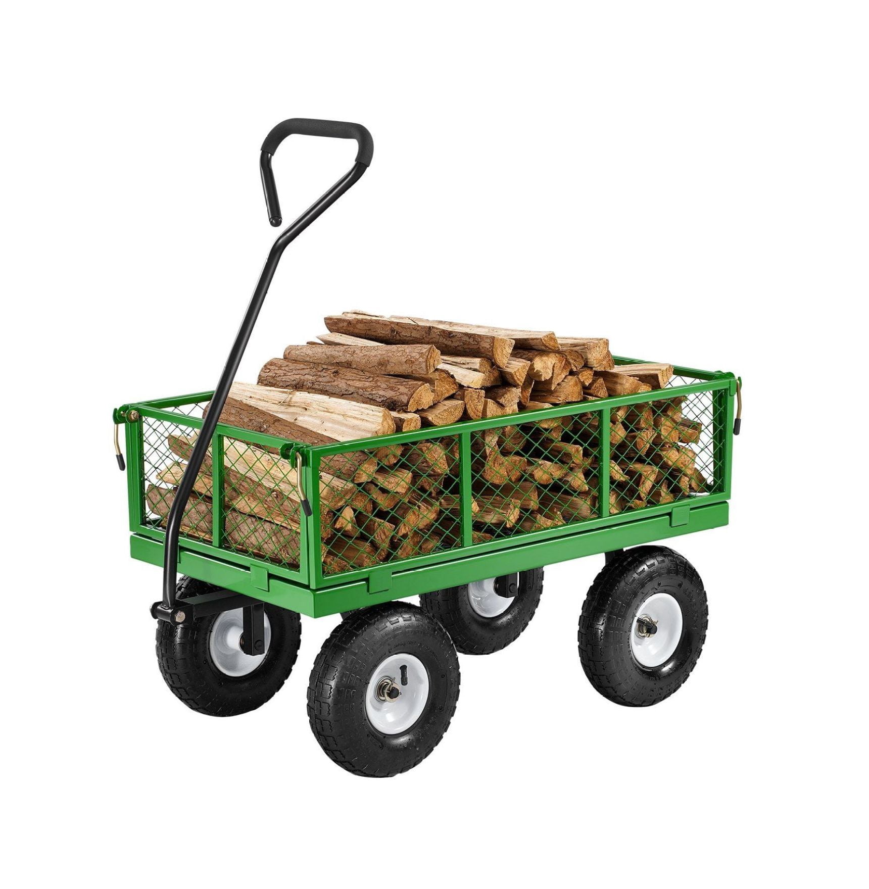 Steel Garden Cart 680 Lbs Capacity - Heavy Duty Utility Wagon with 10 ...
