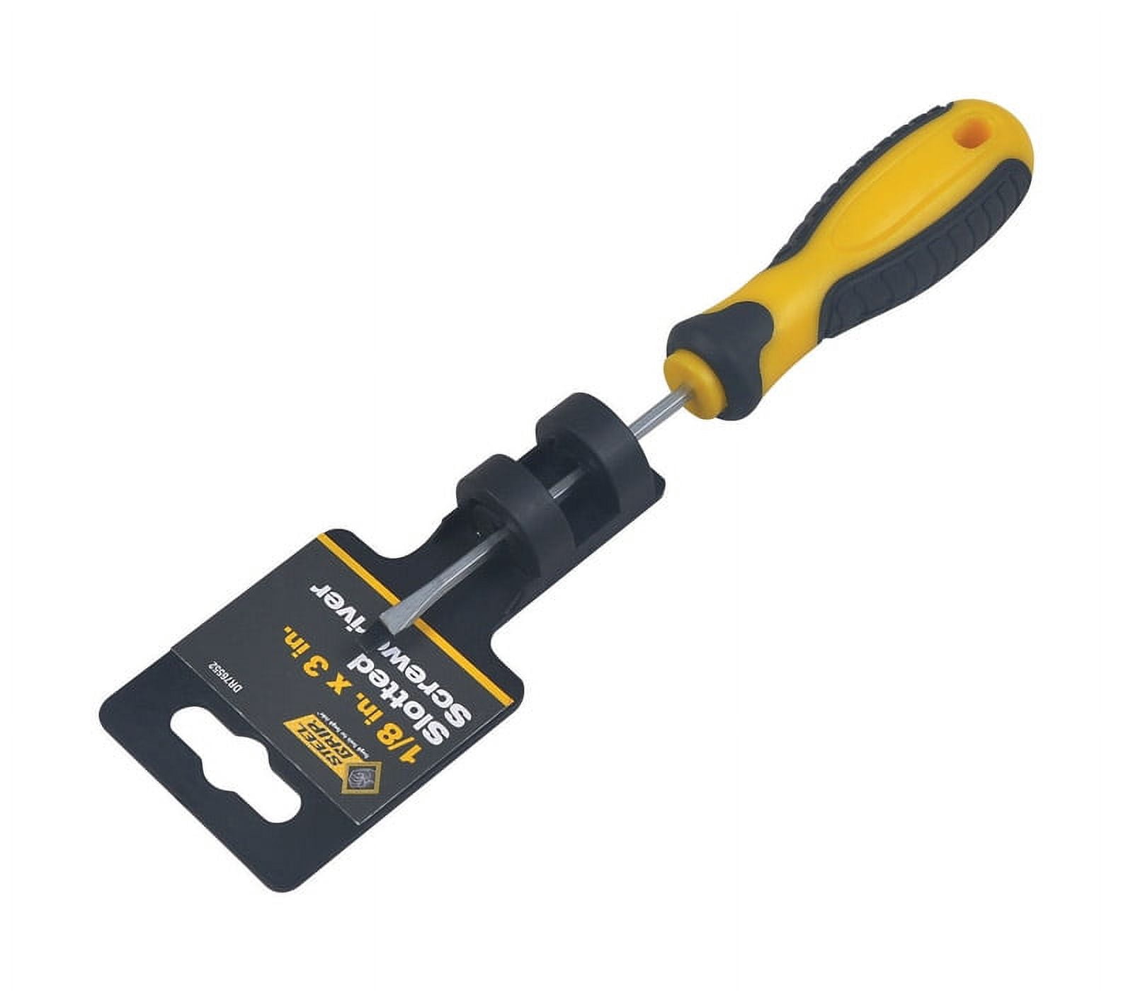 Steel Grip 1/8 in. X 3 in. L Slotted Screwdriver 1 pc - Walmart.com