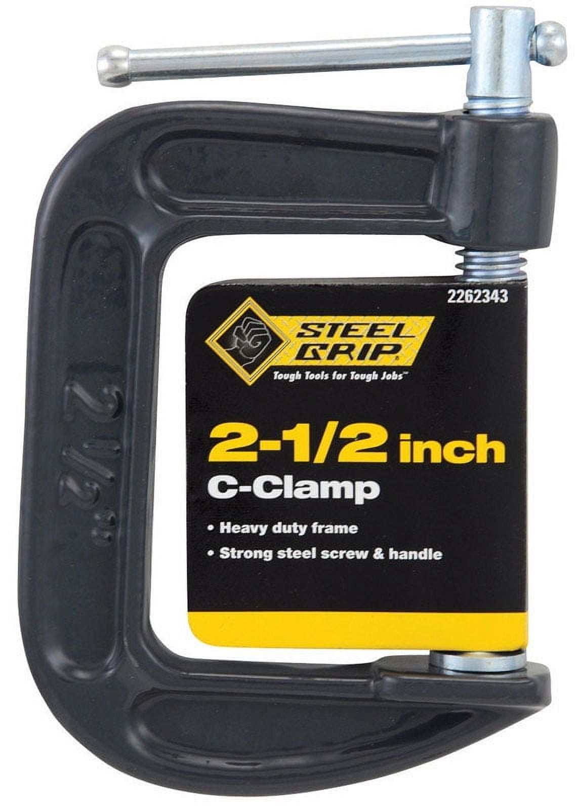 Steel Grip 2262343 2.5 in. Steel C-Clamp - Walmart.com
