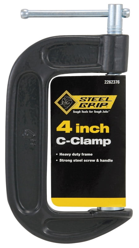 Steel Grip 2262376 4 in. Steel C-Clamp - Walmart.com