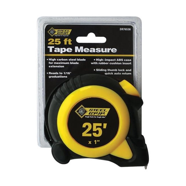 Steel Grip 25 ft. x 1 in. Tape Measure - Walmart.com