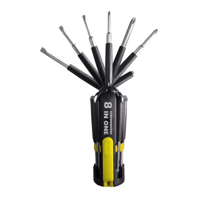 Steel Grip 8 in 1 8-in-1 ScrewDriver with Flashlight - Walmart.com