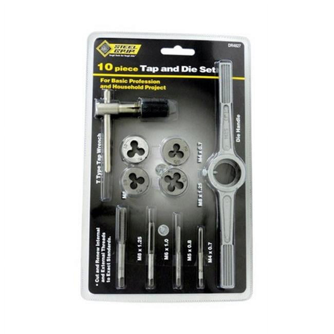 Steel Grip DR4827MM 10 Piece Metric Tap & Die Set - Walmart.com