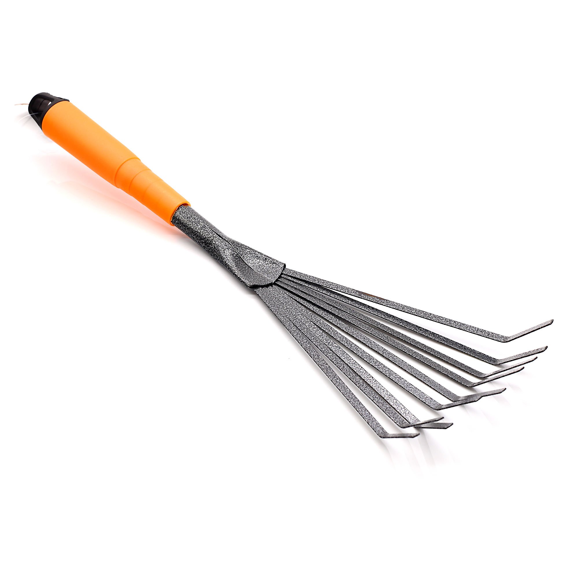 Steel Hand Rake Soil MMF7 Tiller with Ergonomic Handle, Small Leaf Rake ...