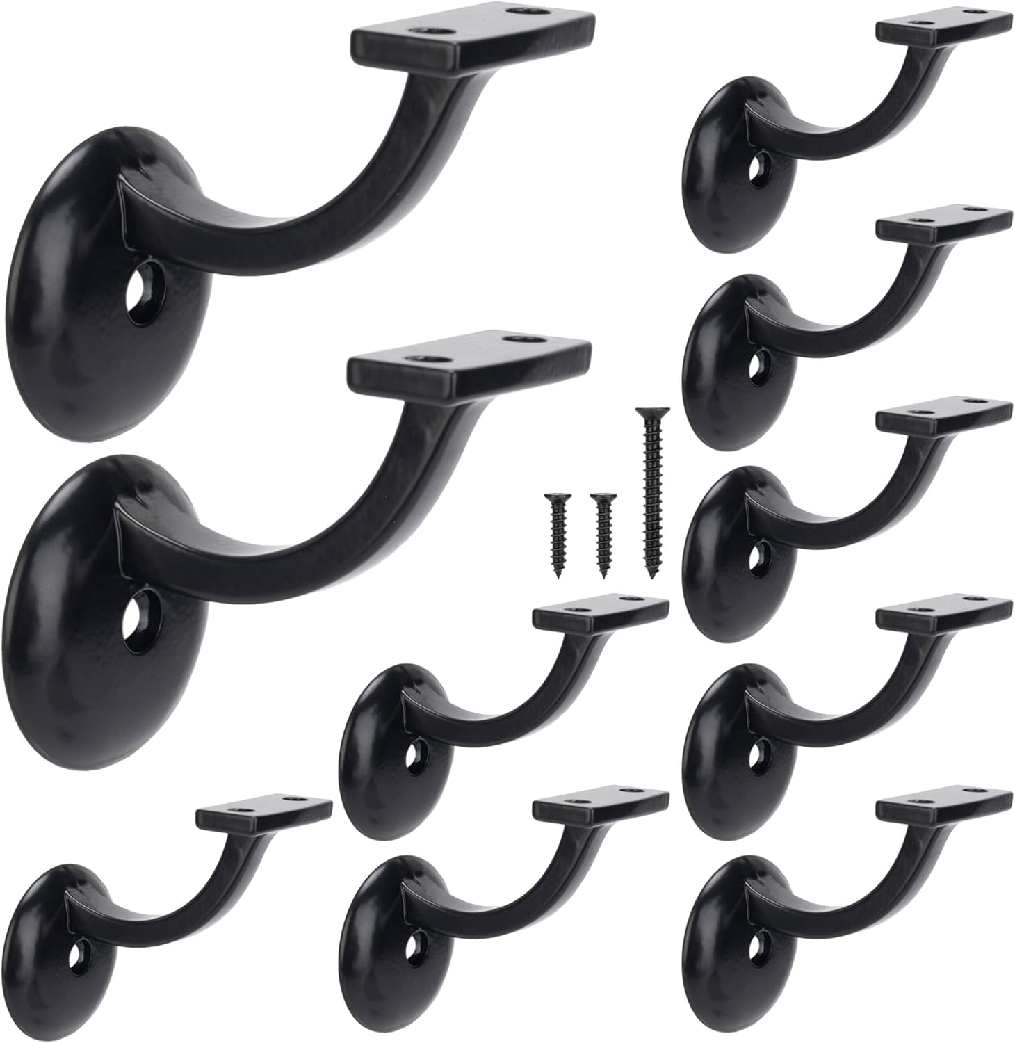 Steel Handrail Bracket for Indoor Outdoor Stairs, Anti-Rust Hand Rail ...