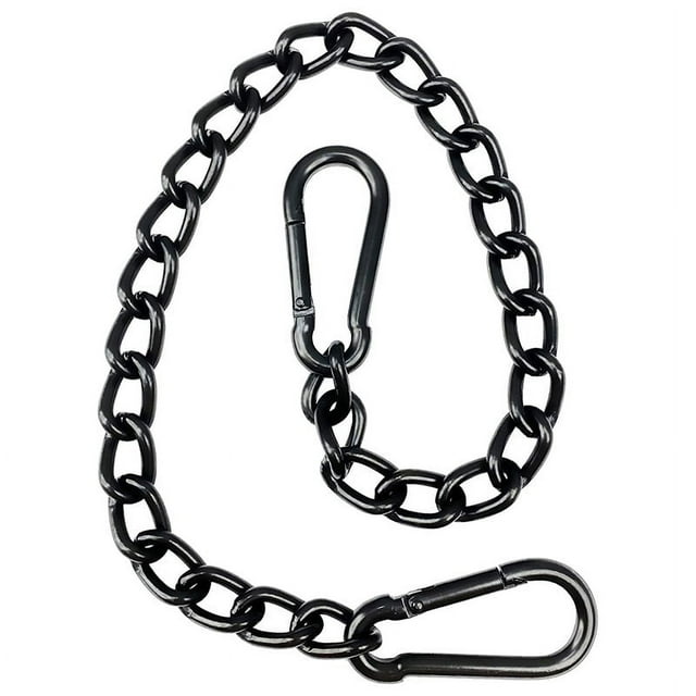 Steel Hanging Chair Chain with 2 Carabiners, Heavy Duty Porch Swing ...