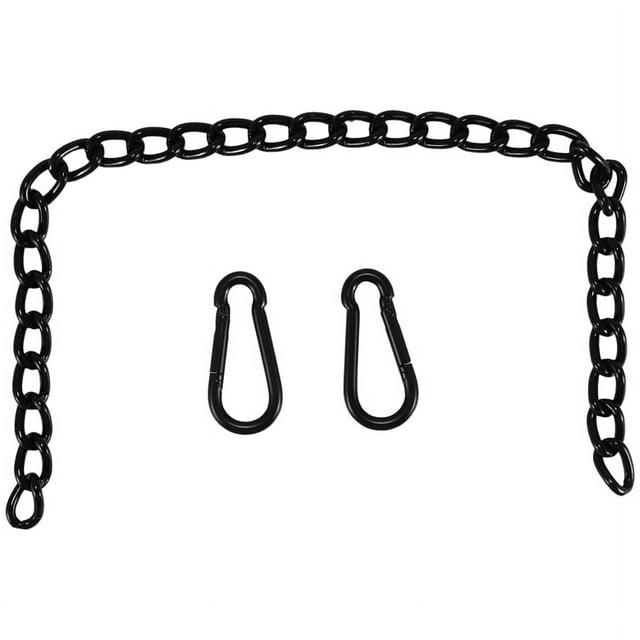 Steel Hanging Chair Chain with 2 Carabiners, Heavy Duty Porch Swing ...