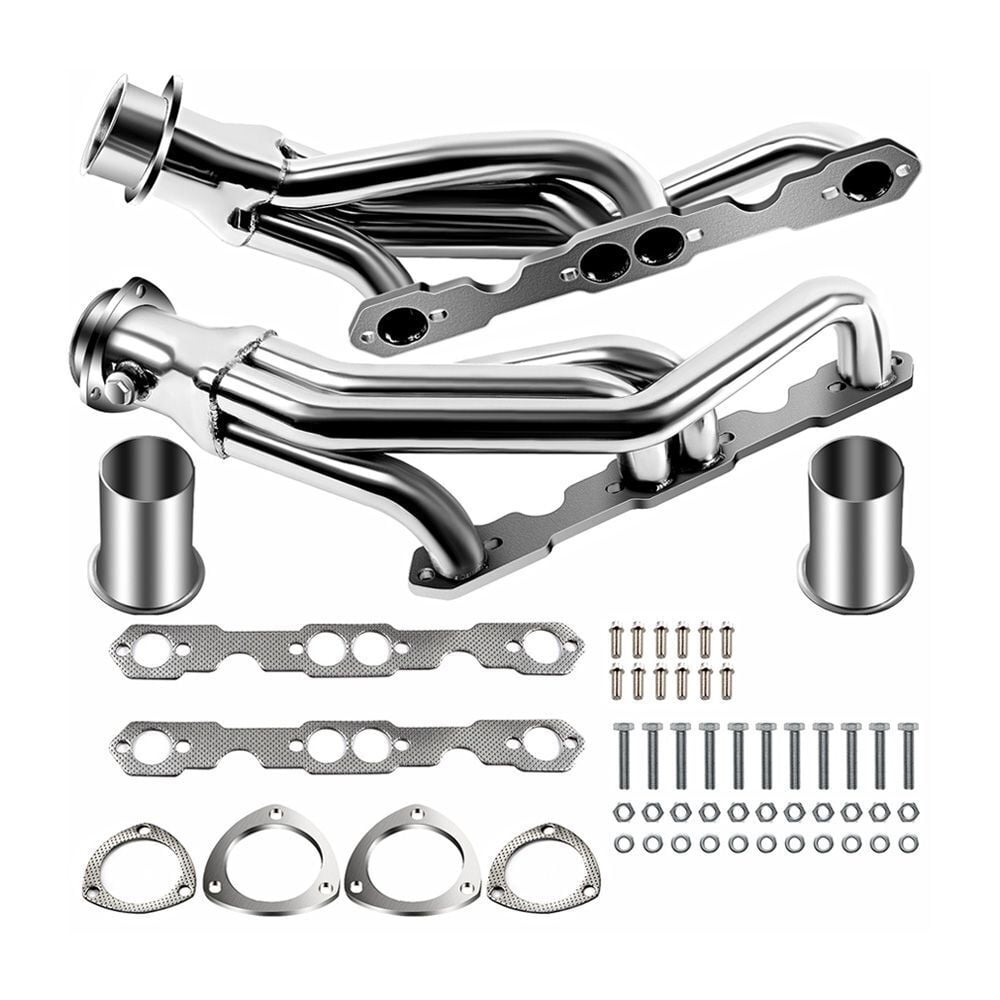 Steel Headers Ceramic Coated For 88-95 Chevy GMC Truck 1500 2500 3500 5 ...