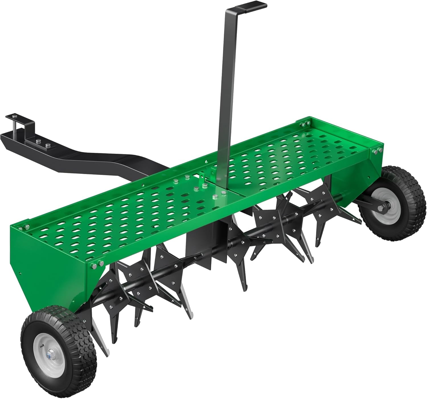 Steel Heavy Duty Lawn Aerator with 40" Width Tow Plug Achieve Well Kept ...