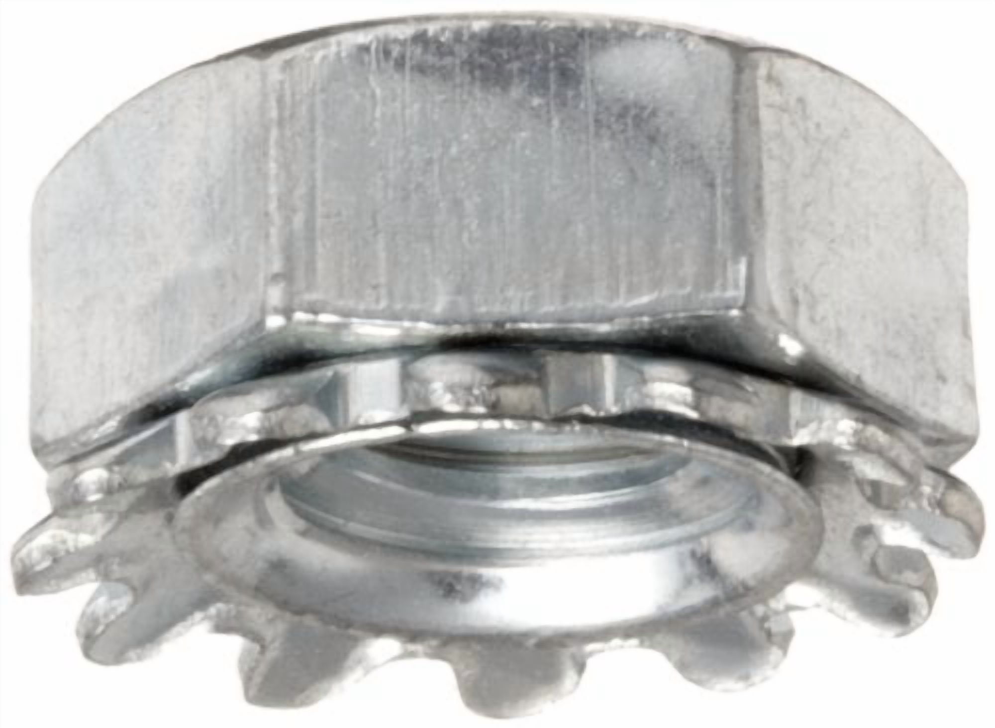 Steel Hex Nut, #12-24 Threads (Pack of 100) - Walmart.com