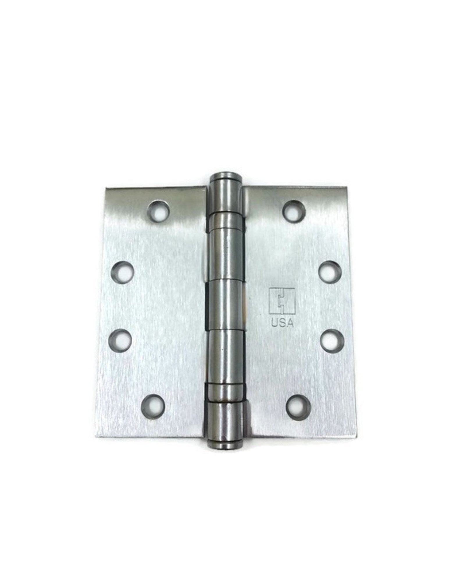 Steel Hinges 4.5 x 4.5 - Bearing Hinges with Screws - Full Mortise, Non ...