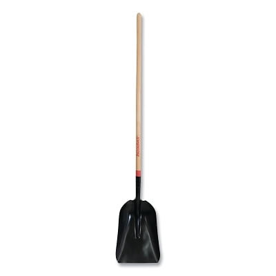 Steel Hollow-Back Shovel, 12 in W x 17 in L Blade, 51 in White Ash ...