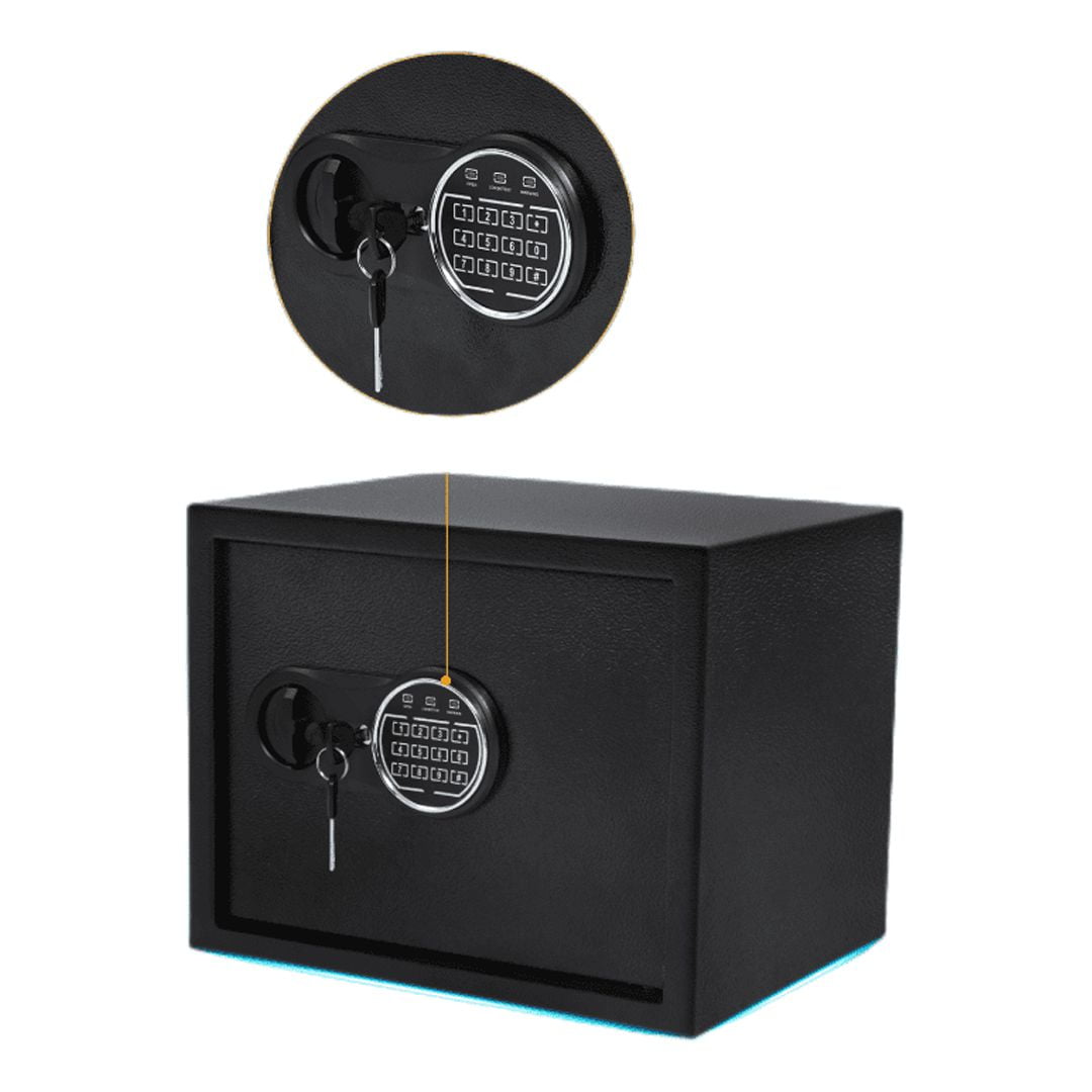 Steel Home Security Safe with Digital Keypad Lock,1.2 Cubic Feet, Black ...