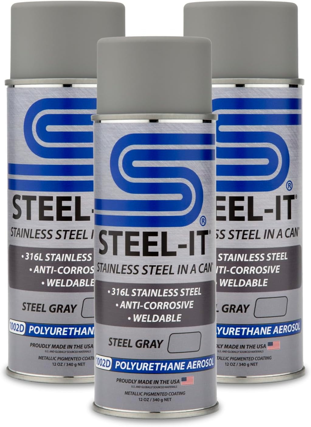 Steel-It 1002D Polyurethane Aerosol, Industrial Paint Coatings ...