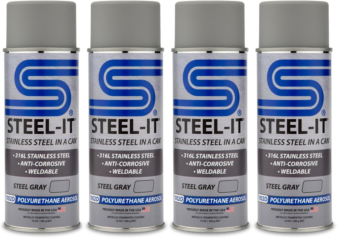 Steel-It 1002D Polyurethane Aerosol, Industrial Paint Coatings ...