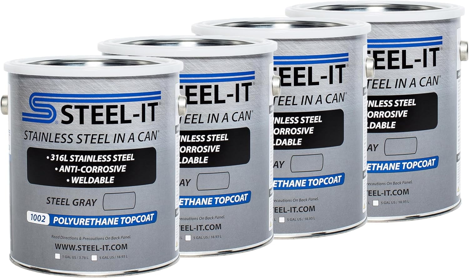 Steel-It 1002G Polyurethane Topcoat, Weldable, Superior Anticorrosion ...