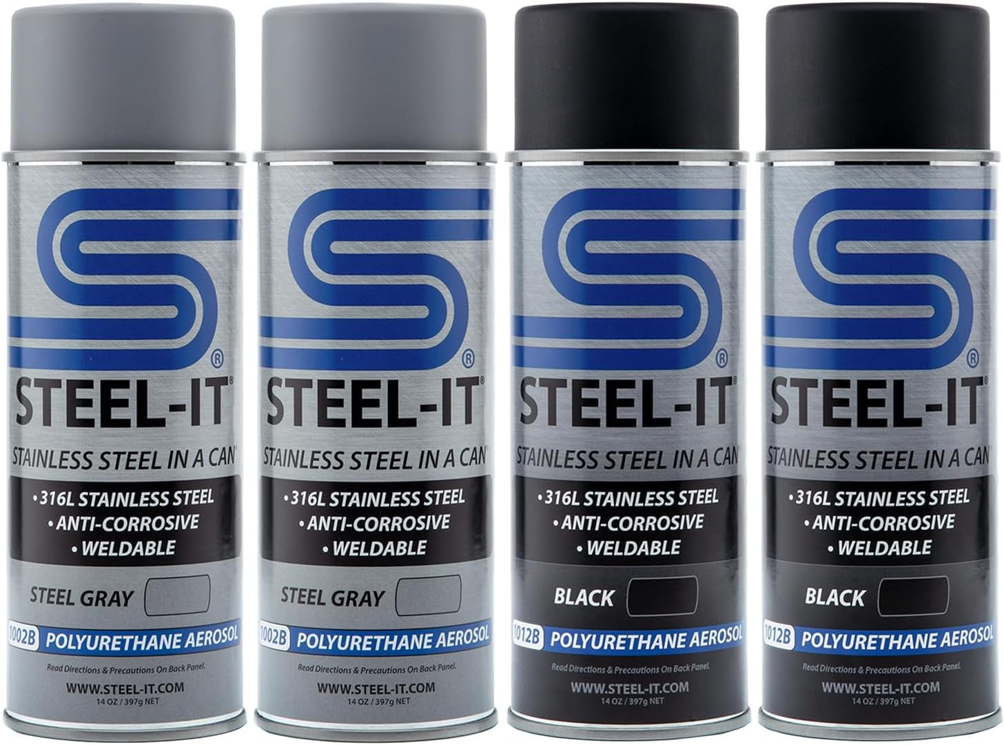Steel-It Polyurethane Aerosol, Stainless Steel in a Can, Protects ...