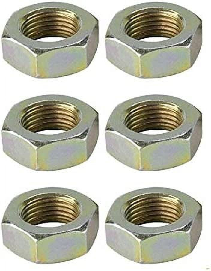 Steel Jam Nuts, 11/16 Inch-18 Left Hand NF Fine Thread, Pack/6 ...
