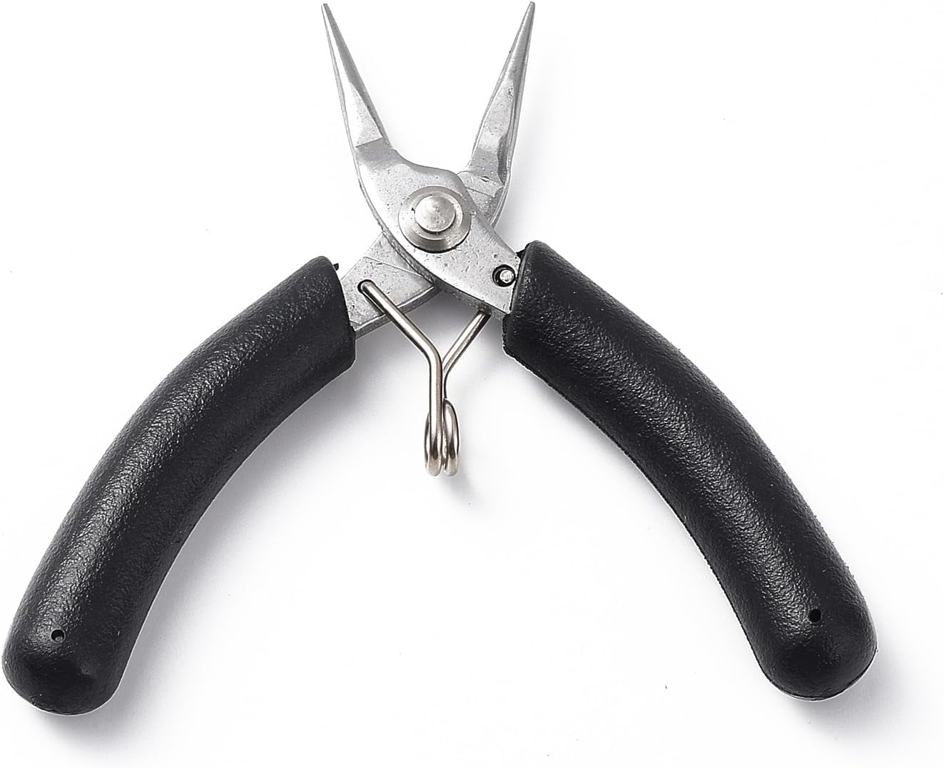 Steel Jewelry Pliers Needle Nose Plier Black 9x9.9x1.3cm - Walmart.com