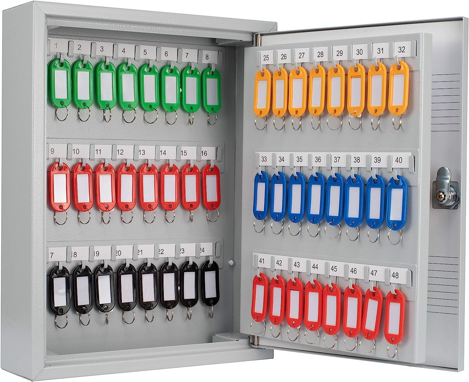 Steel Key Safe Wall Mount Cabinet Storage Key Lock Safe Box (75 Key ...