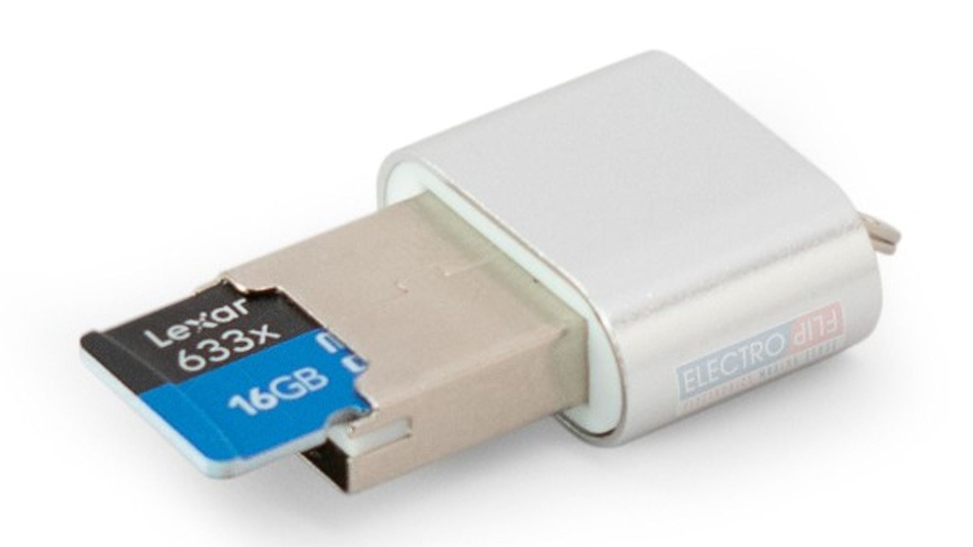Steel Keychain Memory Card Reader for Protected Data Transfer on Mac ...