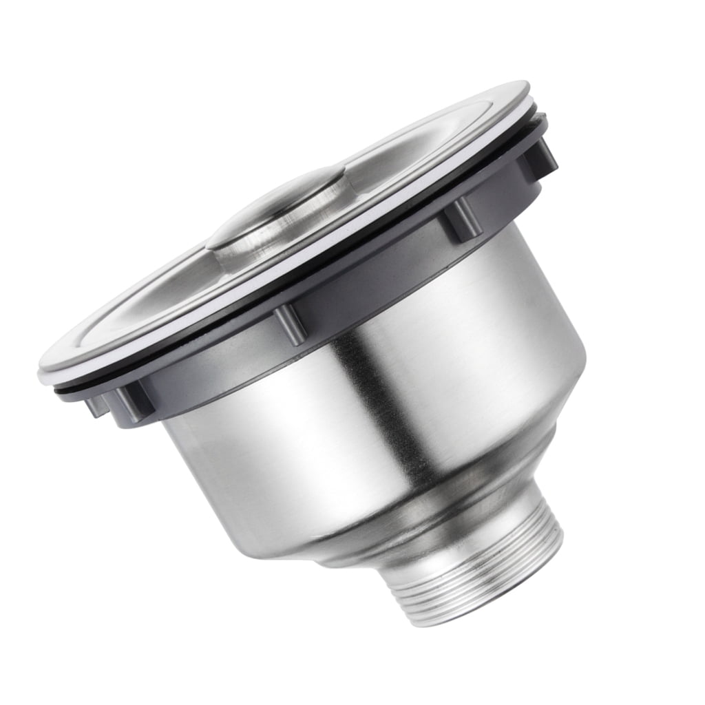 Steel Kitchen Sink Drain with Deeping Strainer Basket Metal Kitchen ...