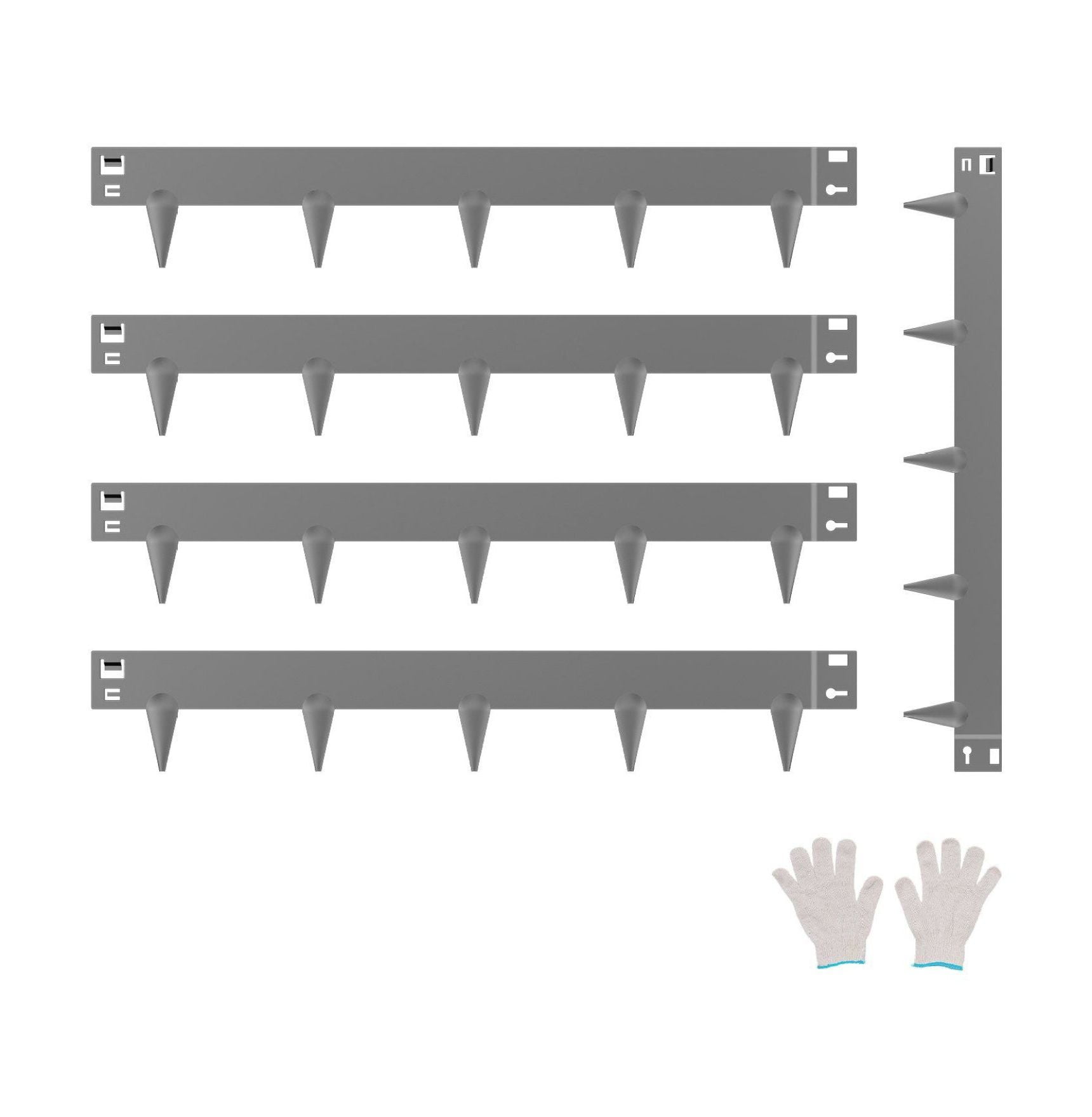 Steel Landscape Edging 5 Pack - 39 x 3in Rustproof Garden Border - Dark ...
