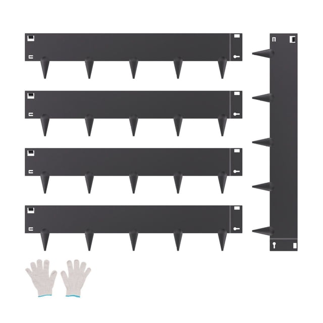 Steel Landscape Edging 5 Packs 39x5in, Rust-Proof Garden Border, Black ...