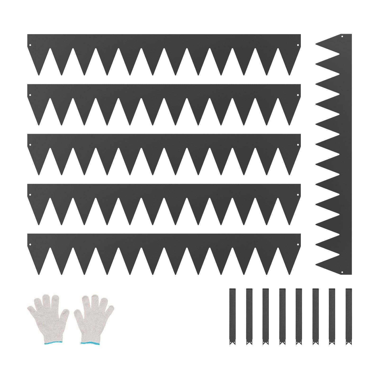 Steel Landscape Edging 6 Packs 40 x 6 Inch Rust Resistant Bendable ...