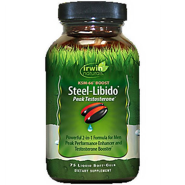 Steel Libido Peak Testosterone For Men Ksm 66 Boost 75 Liquid