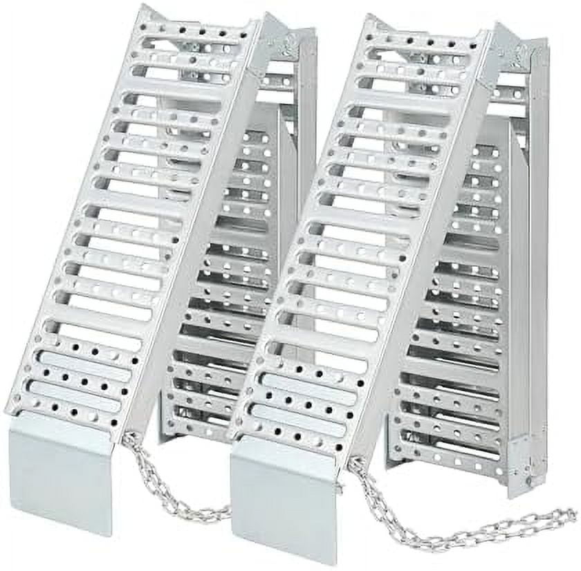 Steel Loading Ramps, 1500 lbs Capacity Tri-fold Truck Bed Ramp, Steel ...