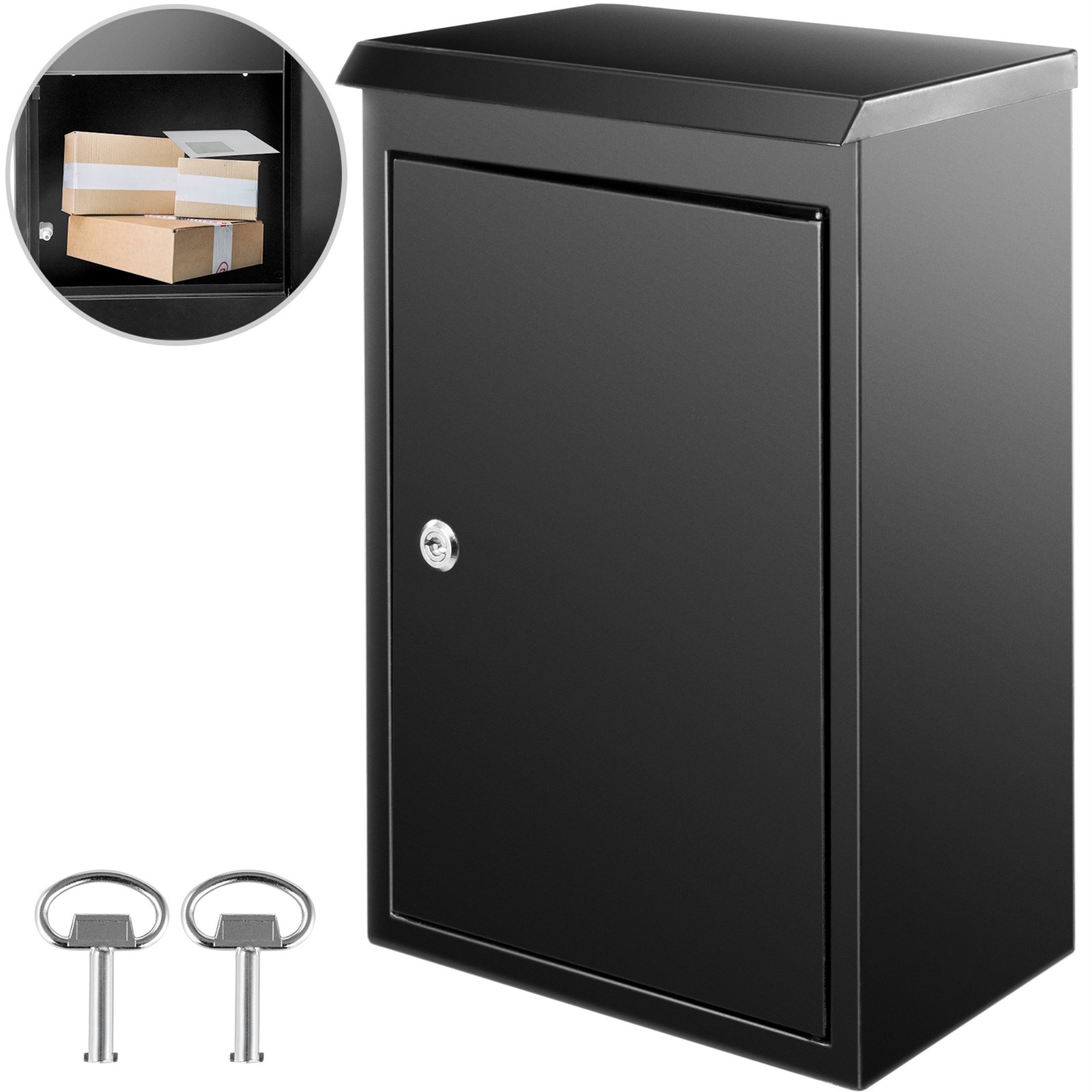 Steel Locking Extra Large Drop Box Wall Mounted Mailbox For Outside ...