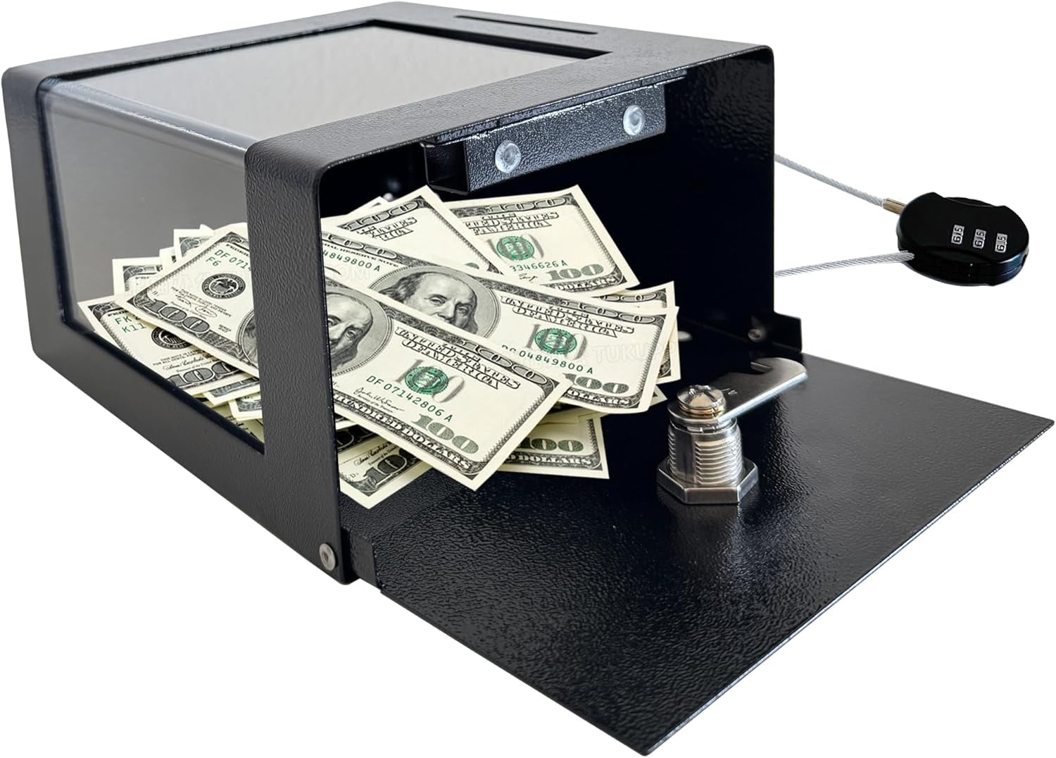 Steel Locking Tip Box - Heavy-Duty Secure Tip Jar with Combination ...