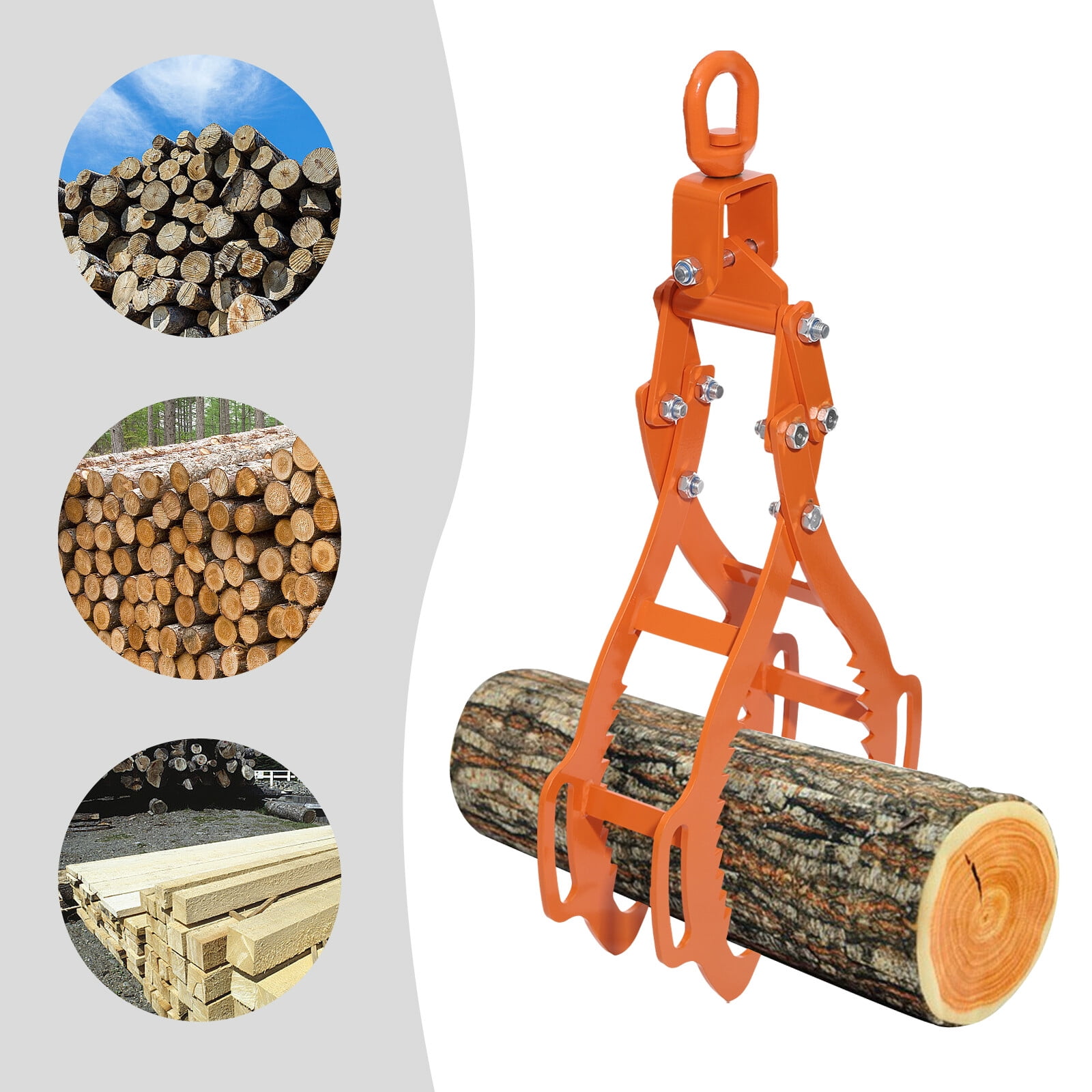 Steel Log Lifting Tongs Timber 4 Claw Log Tong Tongs for Log Lifting ...